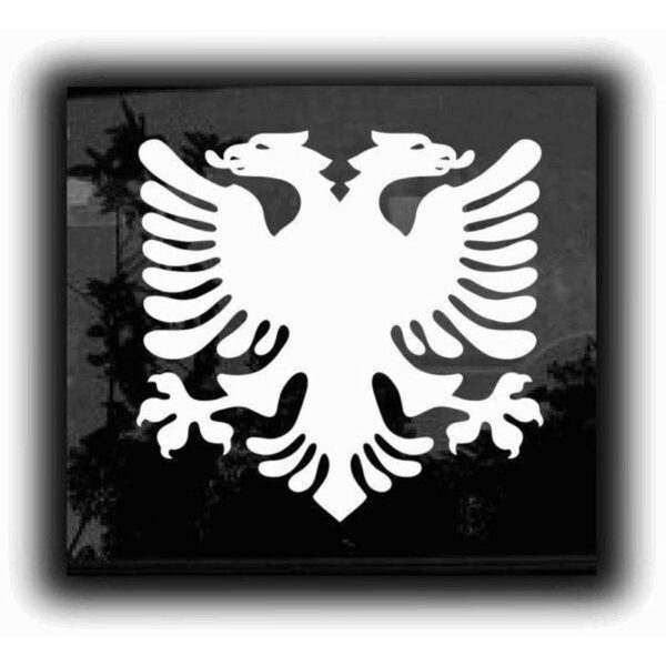 Albanian Eagle Window Decal Sticker - DecalChimp