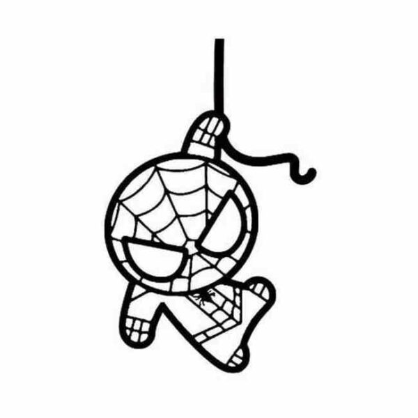 Avengers Chibi Spider Man Decal Sticker - DecalChimp