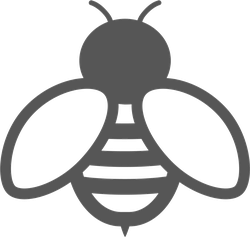 Bee Icon Vinyl Decal Sticker - DecalChimp