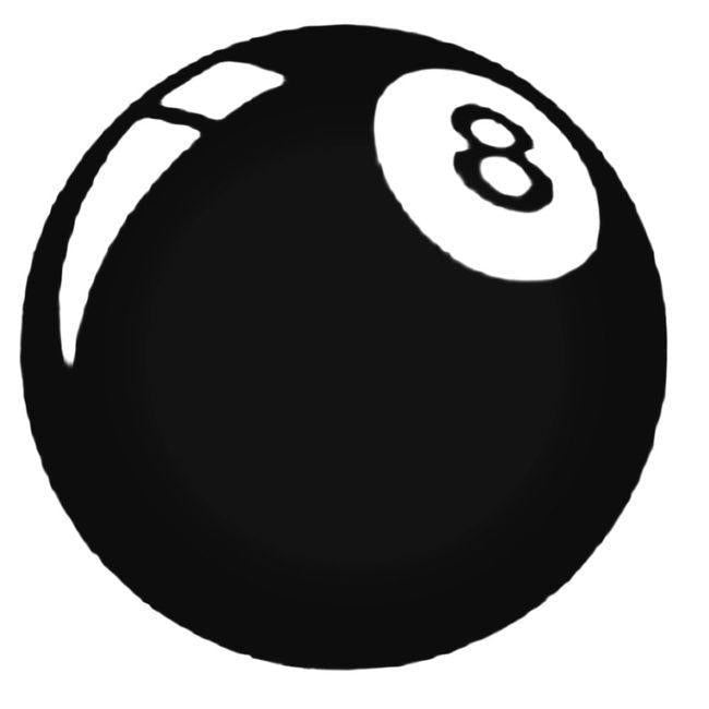 Black 8 Ball 2 Decal Sticker – DecalChimp