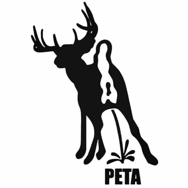 Buck Anti Peta Decal Sticker - DecalChimp