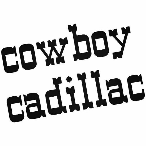 Cowboy Cadillac Decal Sticker - DecalChimp