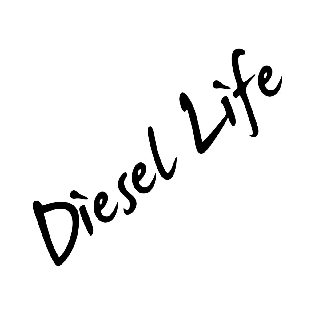 Diesel Life Script Window Decal Sticker - DecalChimp