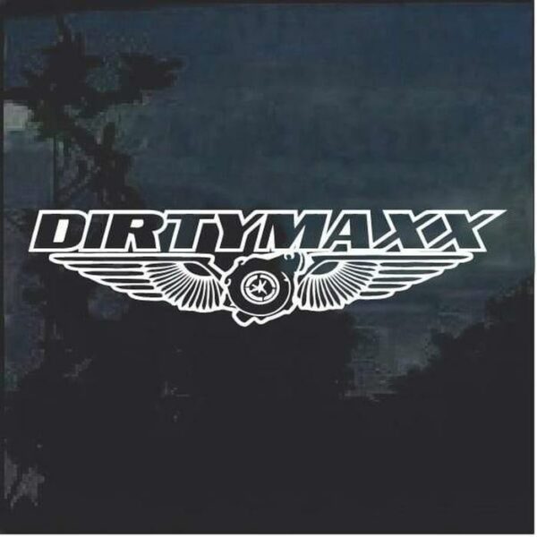 Dirtymax Duramax Diesel Turbo Window Decal Sticker - DecalChimp