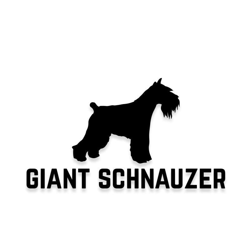 Giant Schnauzer Car Dog for Windows Vinyl Decal Sticker - DecalChimp