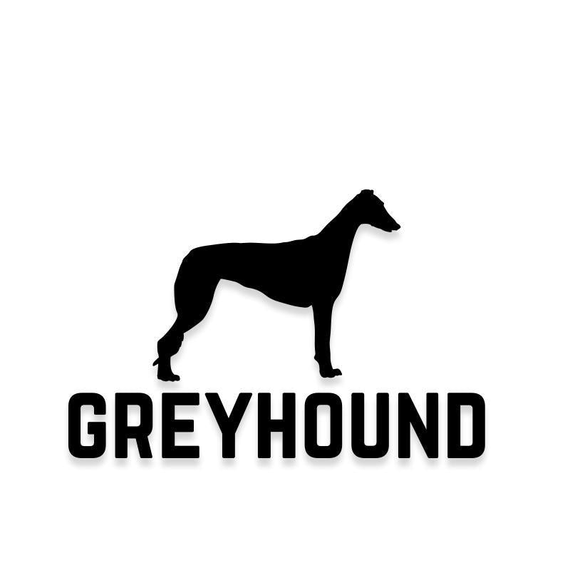 Greyhound Car Dog for Windows Vinyl Decal Sticker - DecalChimp