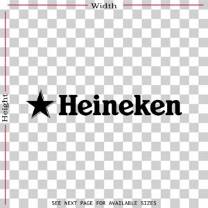 Heineken Logo Vinyl Decal Sticker - DecalChimp