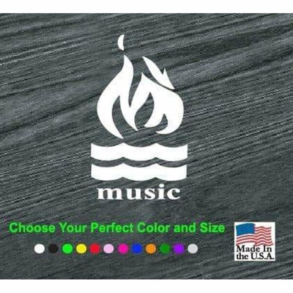 Hot Water Music Logo - Band Stickers - DecalChimp