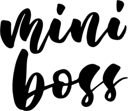 Mini Boss Baby Vinyl Decal Sticker - DecalChimp