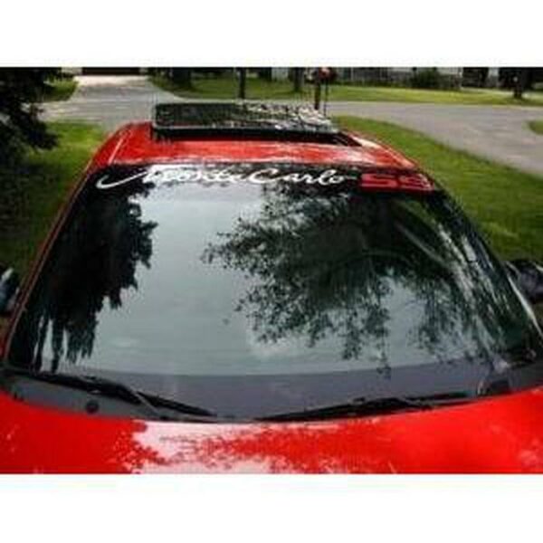 Monte Carlo SS Windshield Banner Decal Sticker - DecalChimp