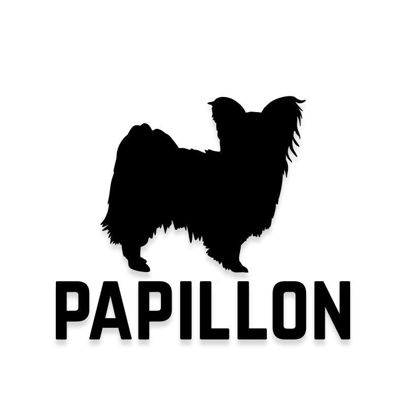 Papillon Car Dog for Windows Vinyl Decal Sticker - DecalChimp