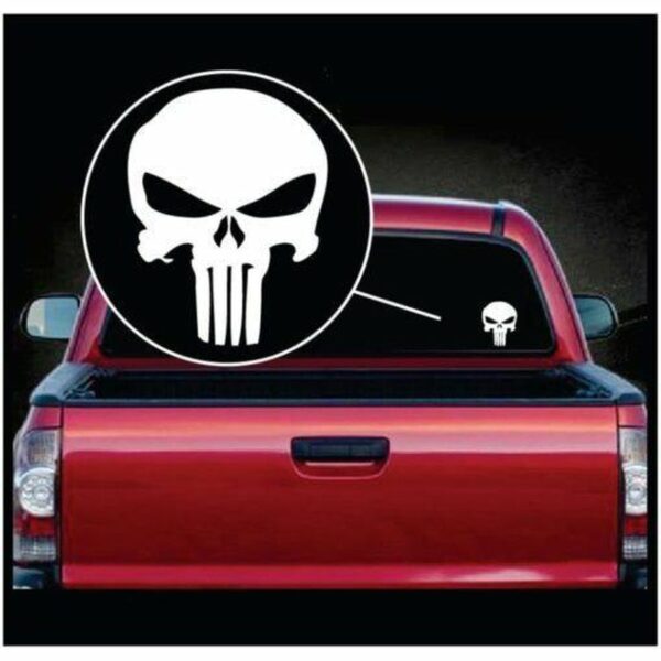 Punisher Skull Truck Decal Sticker - DecalChimp