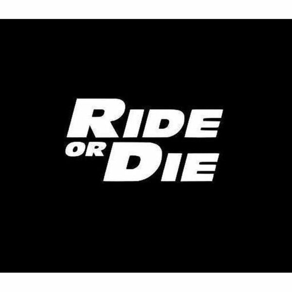 Ride or Die Paul Walker Window Decal Sticker - DecalChimp
