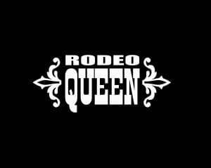 Rodeo Queen Window Decal Sticker - DecalChimp