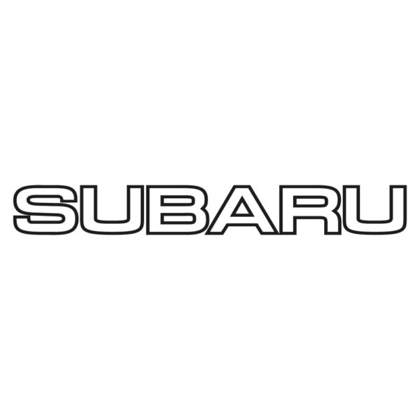 Subaru Windshield Banner Decal Sticker A2 outlined - DecalChimp