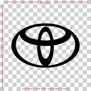 Toyota Logo Decal Sticker - DecalChimp