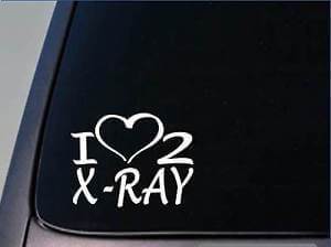 X-Ray Tech Technician Love 2 x-ray Decal Sticker - DecalChimp