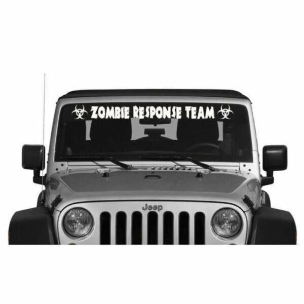 Zombie Response Team Vinyl Window Windshield Banner Decal Sticker ...